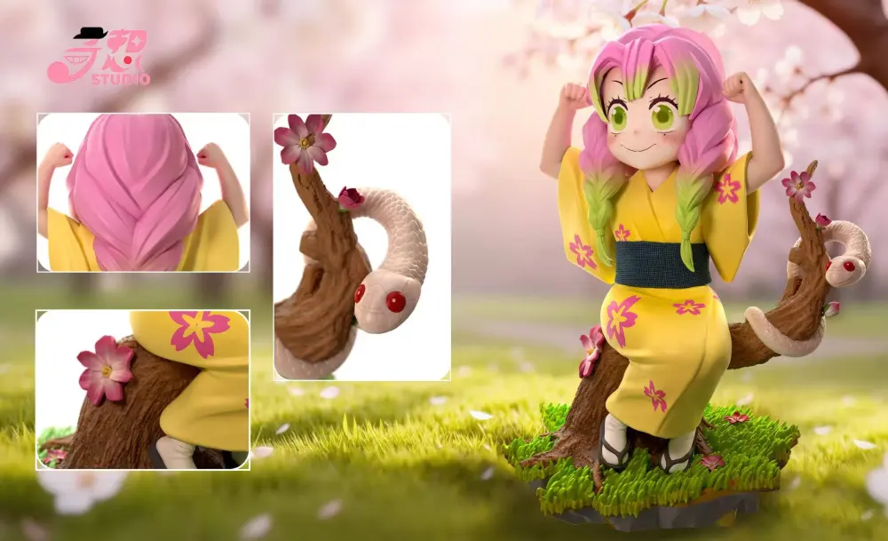 QX Studio - Childhood Mitsuri Kanjiro - Kimetsu No Yaiba Resin Statue