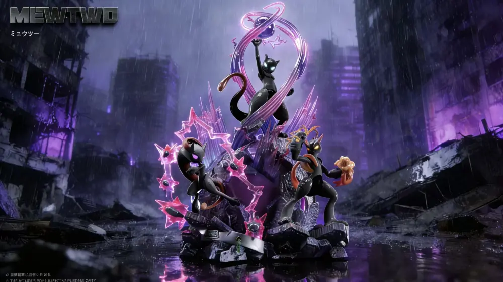 JP Studio - Mewtwo Evolution - Pokemon Resin Statue