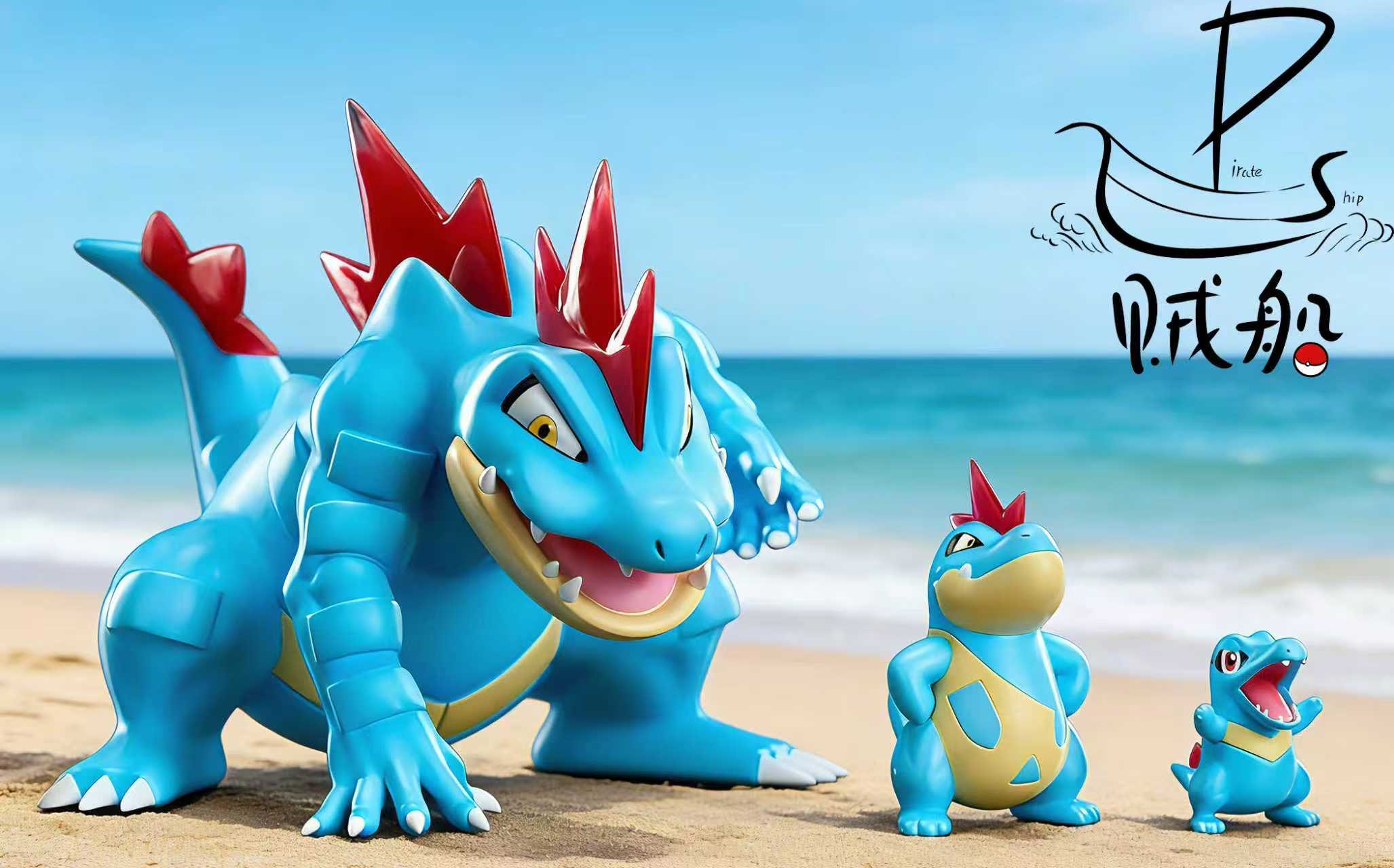Pirate Ship Studio - Feraligatr Evolution - Pokemon Scale World