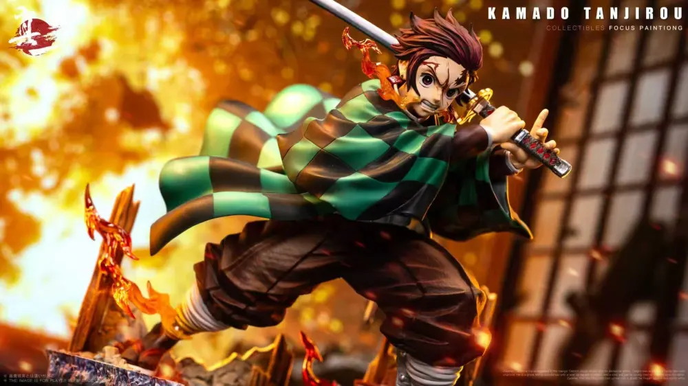 ZhenYi Studio - Tanjiro Kamado - Kimetsu No Yaiba Resin Statue