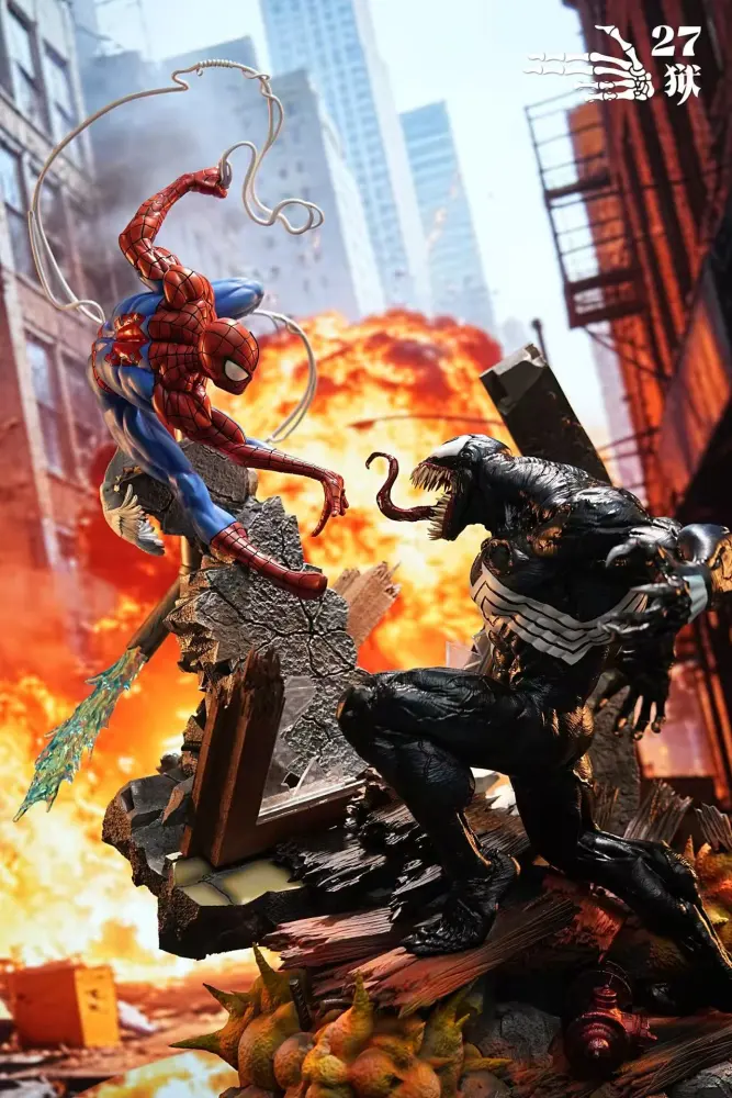 27Abyss Studio - Spiderman Vs Venom - Marvel Resin Statue