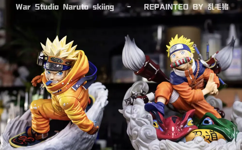 War Studio - Naruto Skiing - Naruto Resin Statue