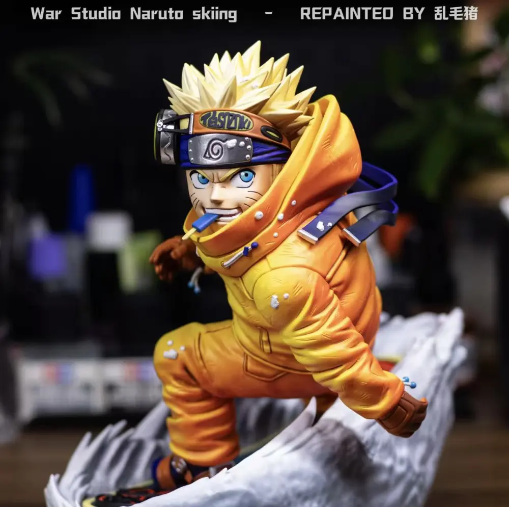 War Studio - Naruto Skiing - Naruto Resin Statue
