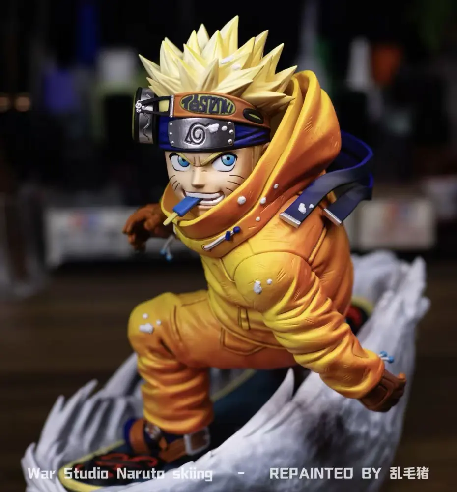 War Studio - Naruto Skiing - Naruto Resin Statue