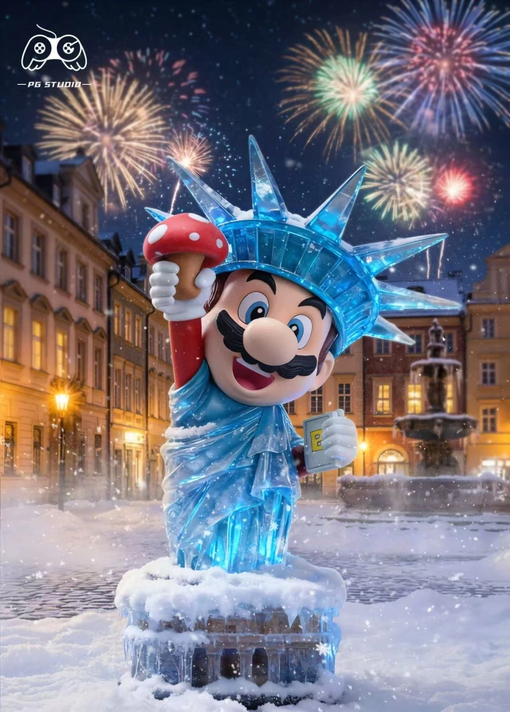 PG Studio - Mario Cosplay Statue of Liberty - Super Mario Resin Statue