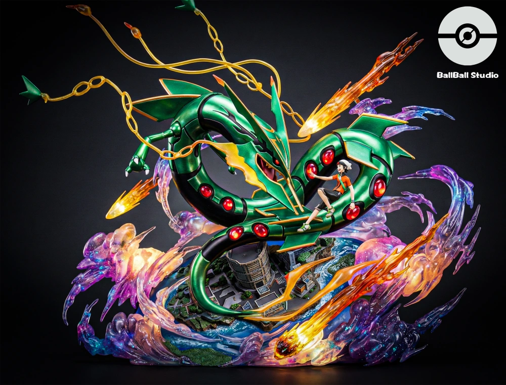 BallBall Studio - Mega Rayquaza x Ruby - Pokemon Resin Statue