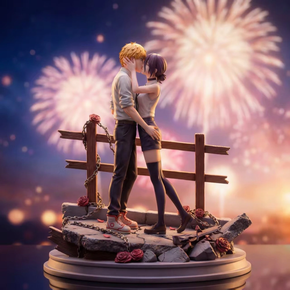 Pink Studio - Denji x Reze - Chainsaw Man Resin Statue