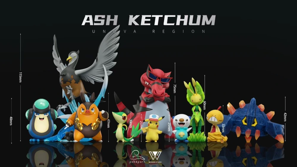 Wonder Studio - Ash Unova Region Team - Pokemon Scale World