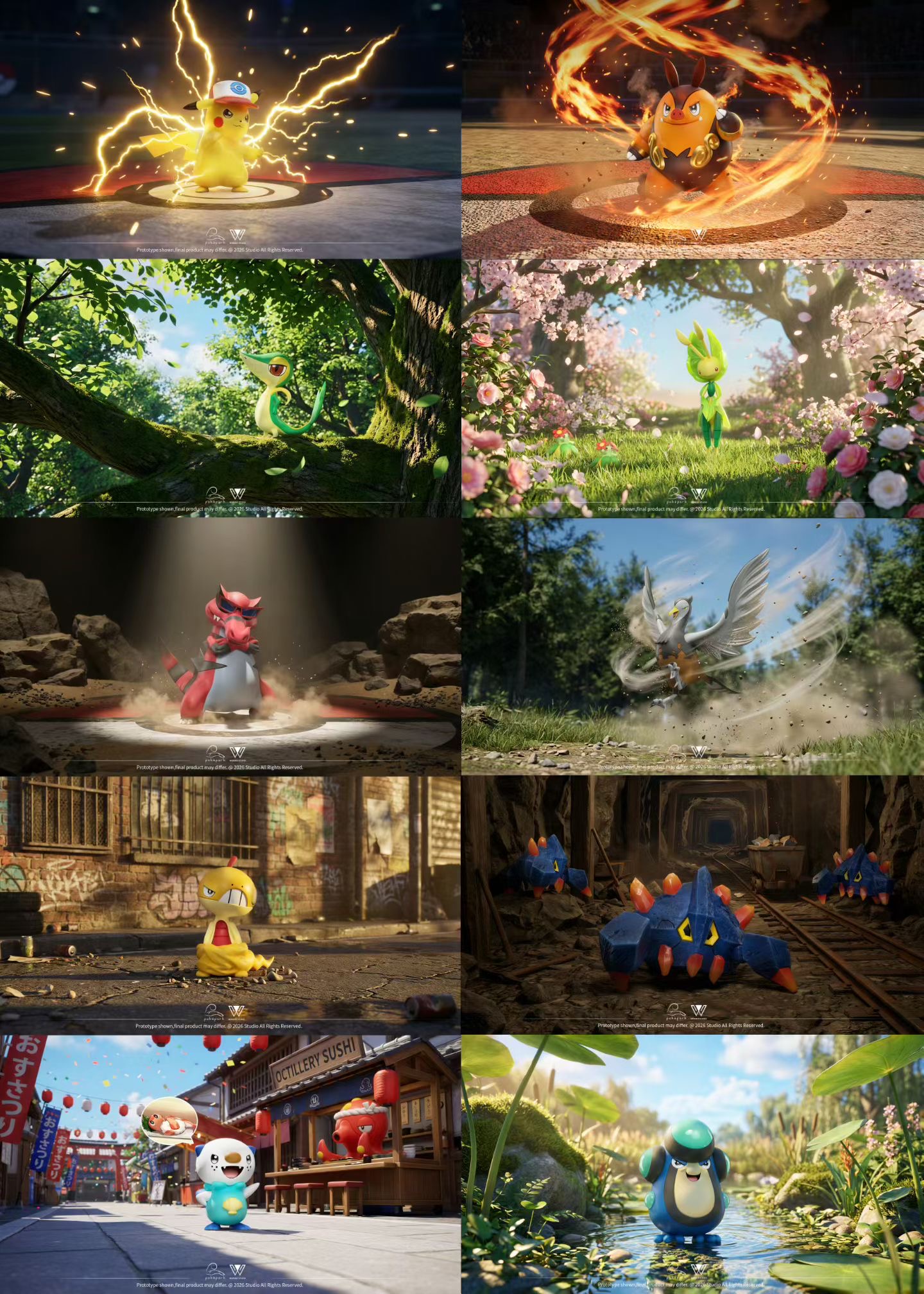 Wonder Studio - Ash Unova Region Team - Pokemon Scale World