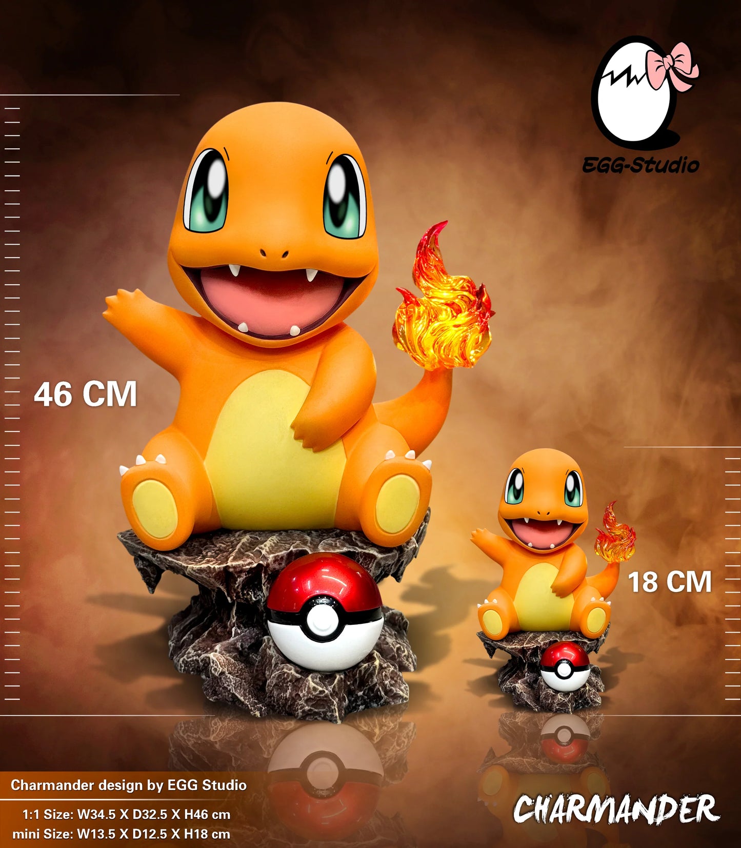 Egg Studio - Charmander - Pokemon Resin Statue