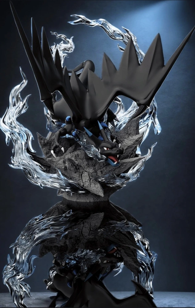 ZR Studio - Mega Charizard X - Pokemon Resin Statue