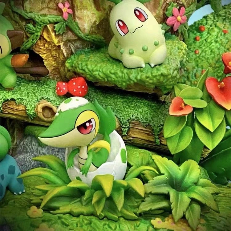 EGG Studio Forest Group Resin Statue In Stock Venusaur Turtwig Snivy ...