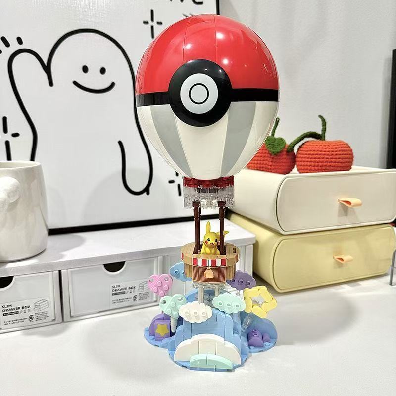 Official Keeppley Pokemon Toy Hot Air Balloon Model in the Style of ...