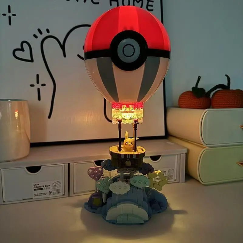 Official Keeppley Pokemon Toy Hot Air Balloon Model in the Style of ...