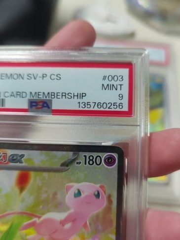 Pokemon TCG Simplified Chinese Mew ex 003/SV-P Promo Card PSA9