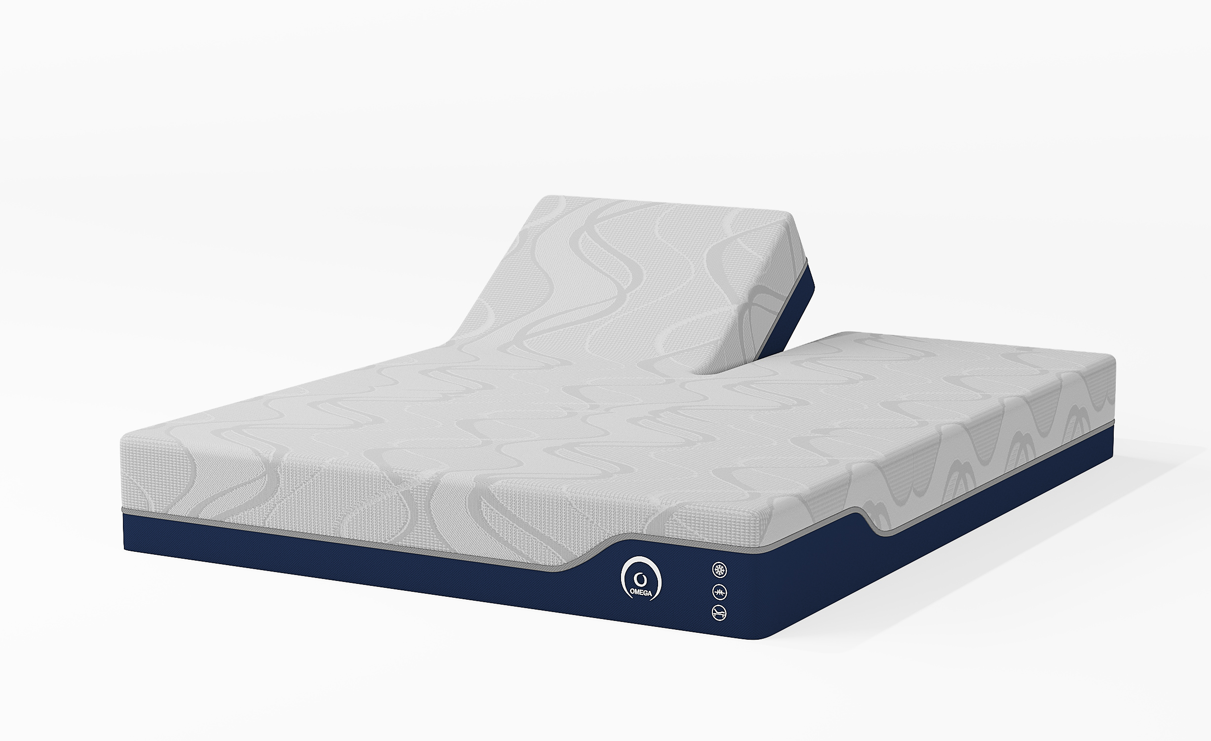 Omega Sleep Split-Top Memory Foam Mattress