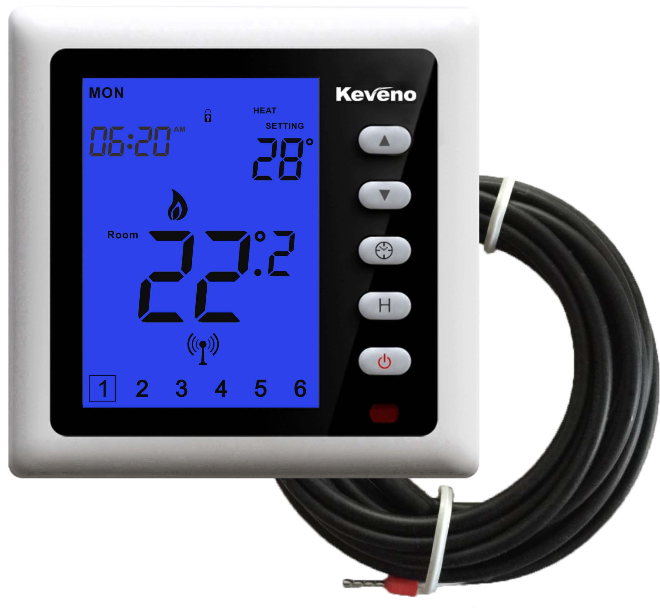 T302HAB-N 4/6-Period per Day Programmable Room Thermostats with Built-in Modbus Protocol Powered ...