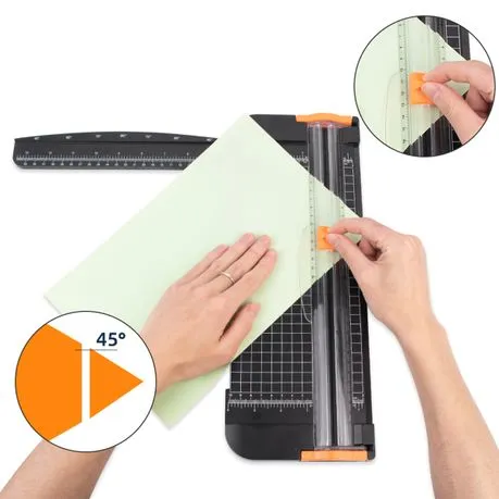 A4 Paper Trimmer & Cutter – Precision Photo Cutter with 4 Extra Blades ...