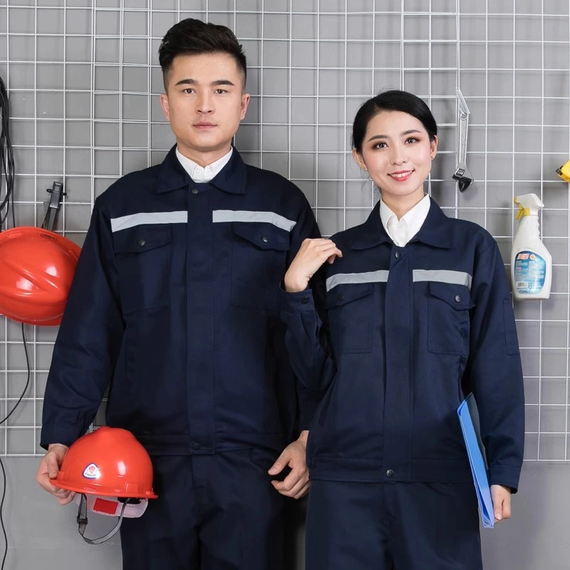 Mechanic Auto Repairman Work Jacket Top with Reflective Stripe Workshop ...