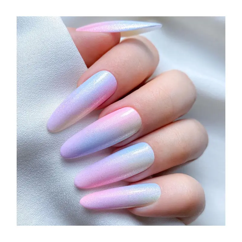 Waterproof Long cute almond acrylic Artificial nails Wholesale