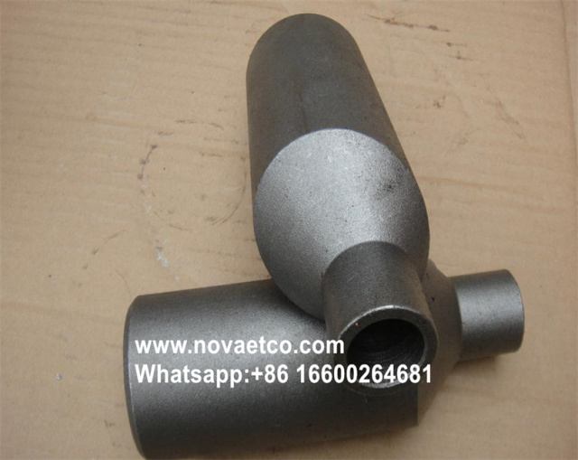 Gradual reduction pipe for socket fittings