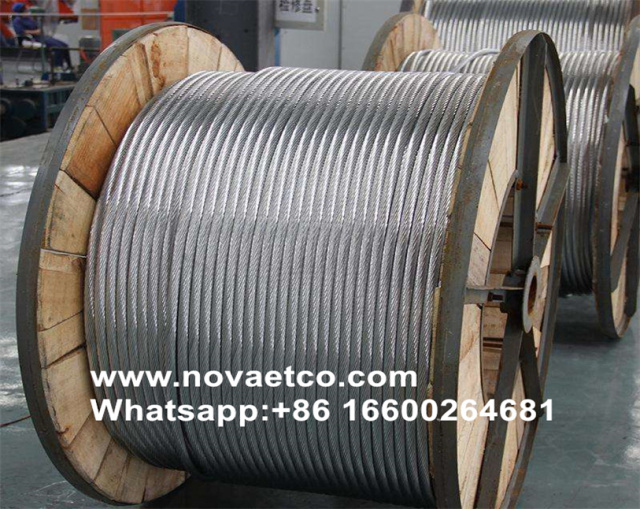 Steel wire for steel core aluminum stranded wire