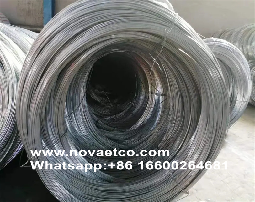 Galvanized steel wire for weaving fence