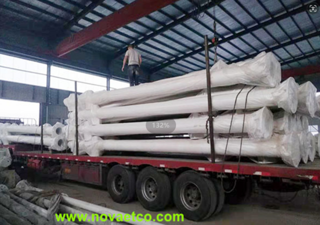 Galvanized Steel Double Column Traffic Sign Posts Plastic Coated