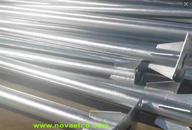 Galvanized Steel Double Column Traffic Sign Posts Plastic Coated