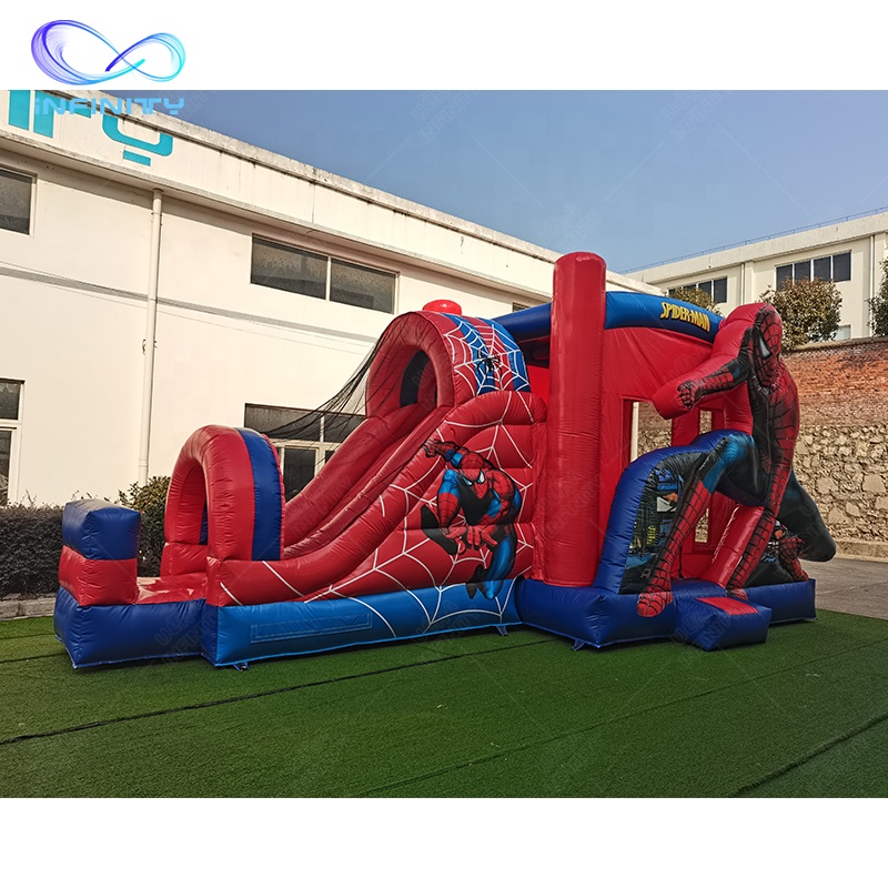 Outdoor Inflatable Spider Man Bouncy Castle Commercial Inflatable ...