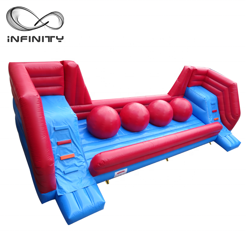 Large Interactive Inflatable Leaps n Bounds Red Ball Obstacle Game ...