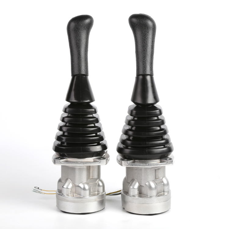 Excavator 6/8 Holes Hydraulic Joystick Handle/ Pilot Valve For Kobelco ...