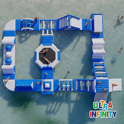 Inflatable Lake Water Park Floating Amusement Business Vacation Project ...