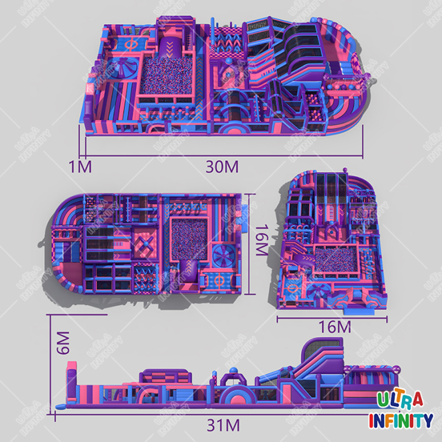 Inflatable Indoor & Outdoor Theme Park Kids and Adults Theme Park ...