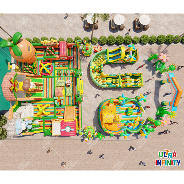 Animal theme park: One tiger slide,One deer slide,One elephant slide ...