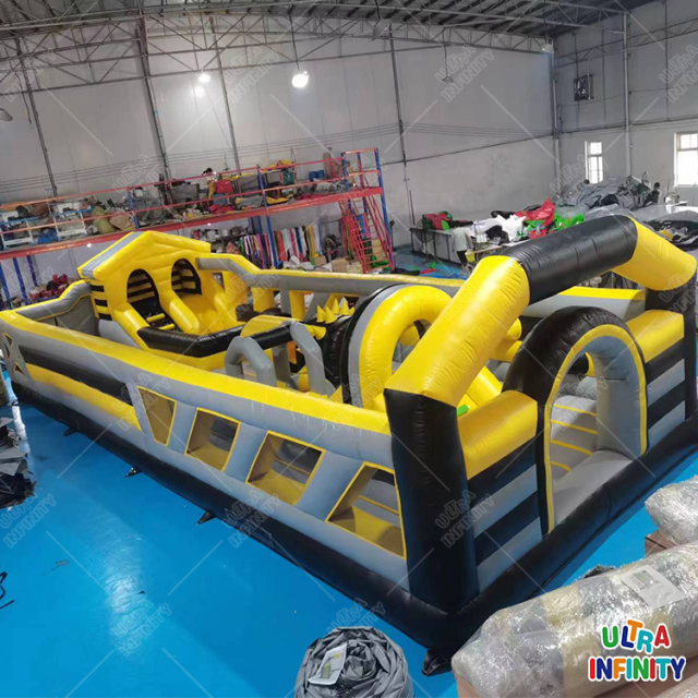 Indoor theme park: One large slide with ball pit, One landslip, One ...