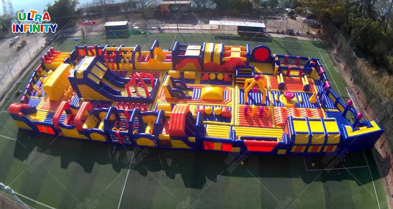 Dubai giant inflatable theme park customized by Ultra Infinity