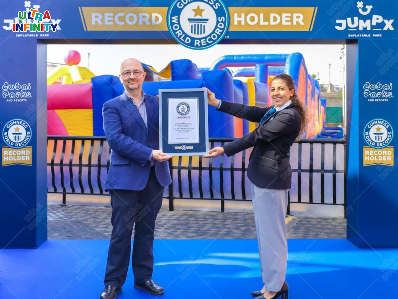 Dubai giant inflatable theme park customized by Ultra Infinity