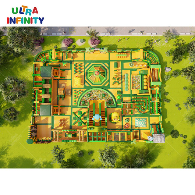 Inflatable animal theme park indoor & outdoor theme playround park long ...