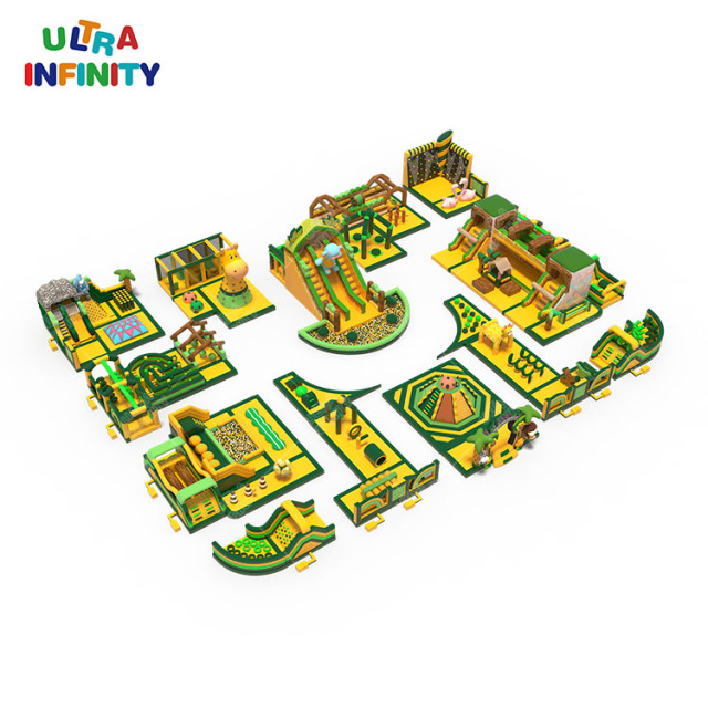 Inflatable animal theme park indoor & outdoor theme playround park long ...