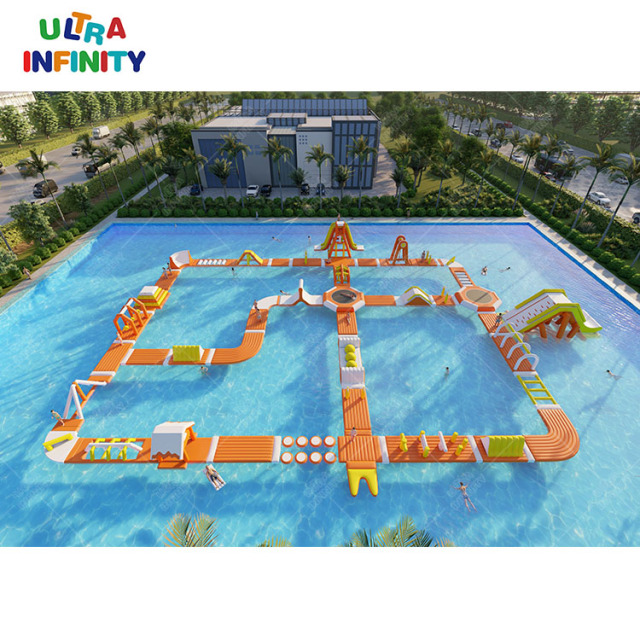 Commercial inflatable lake/sea water park floating amusement | Infinity ...