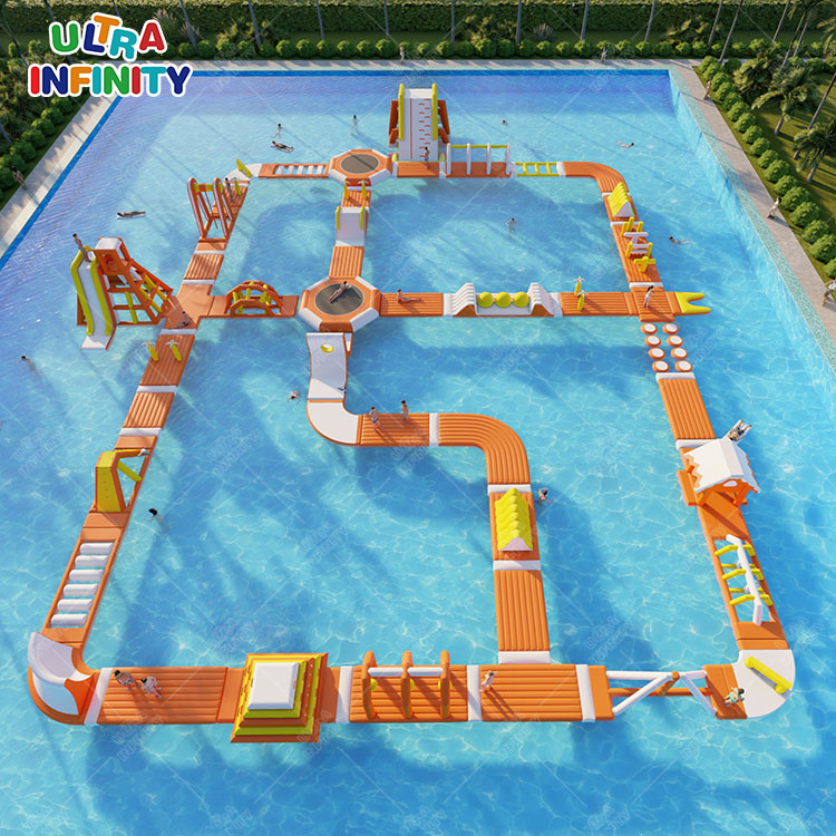 Commercial inflatable lake/sea water park floating amusement | Infinity ...