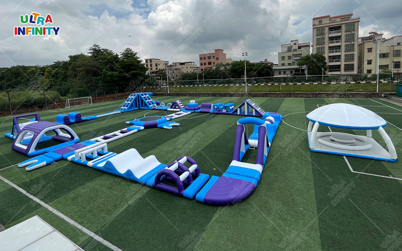 Inflatable lake/sea water park summer beach park funny jumping games