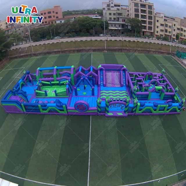 Inflatable Theme Park Indoor & Outdoor Park On Land Inflatable Bouncer ...