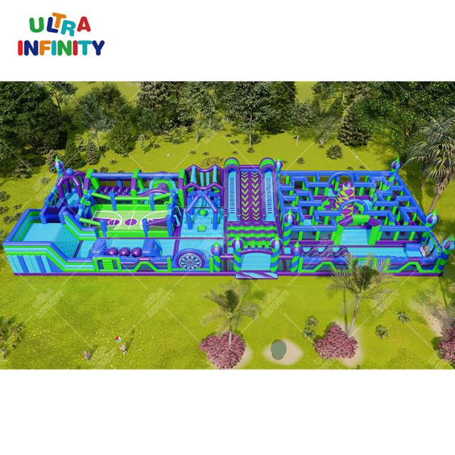 Inflatable Theme Park Indoor & Outdoor Park On Land Inflatable Bouncer ...