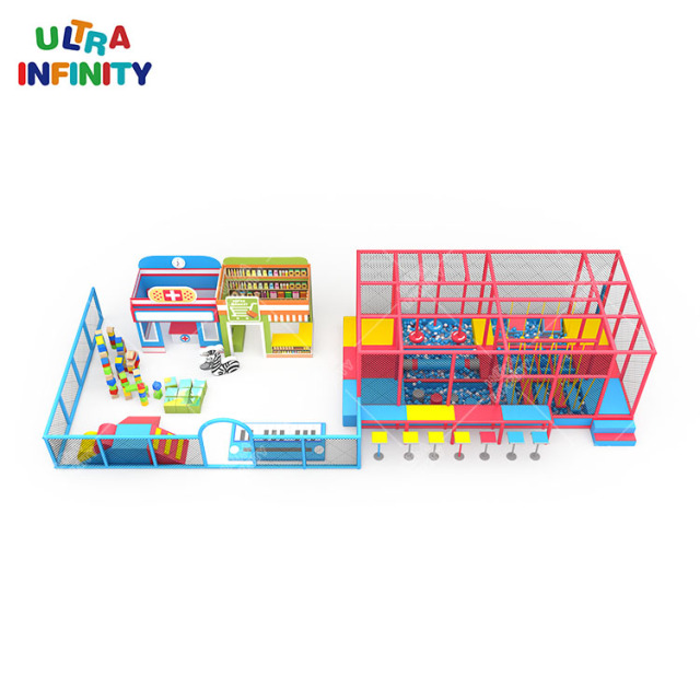 Indoor Playground Amusement Equipment Inflatable Park Obstacle Course ...