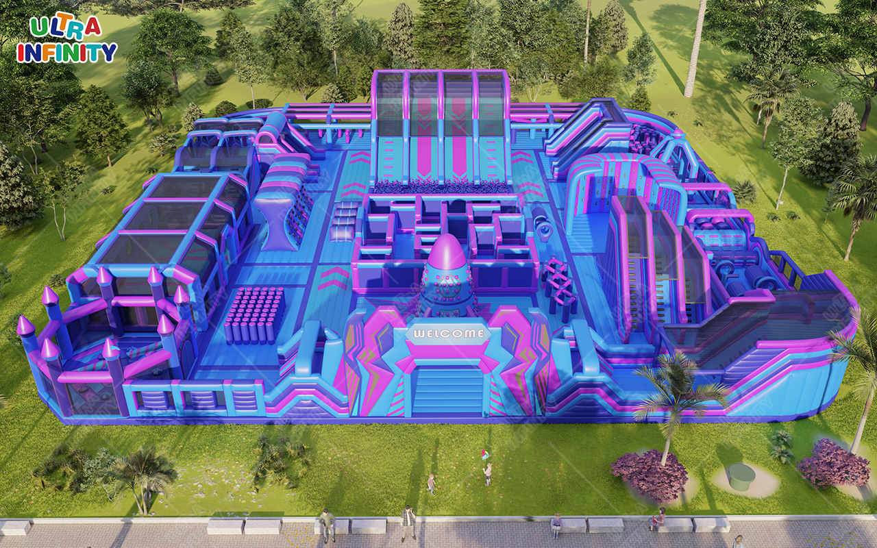 Inflatable Trampolines Playground Obstacle Course Outdoor & Indoor ...