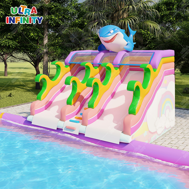 Outdoor pool land water park inflatable pool water park customized by ...