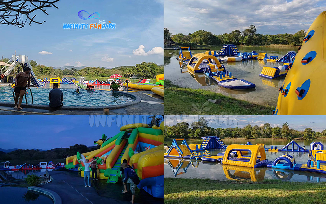 Exciting Inflatable Water Park and Pool: Elevating the Resort ...
