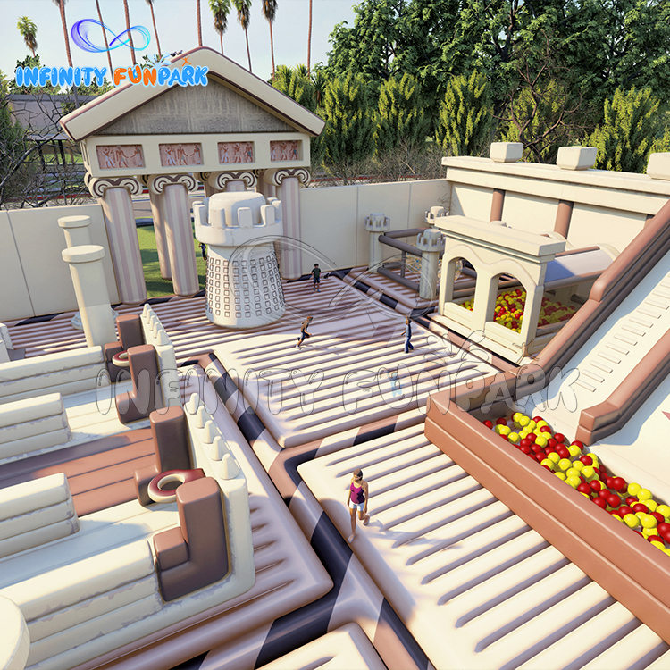 Explore the Ancient Greek Style Indoor & Outdoor Inflatable Theme Park!